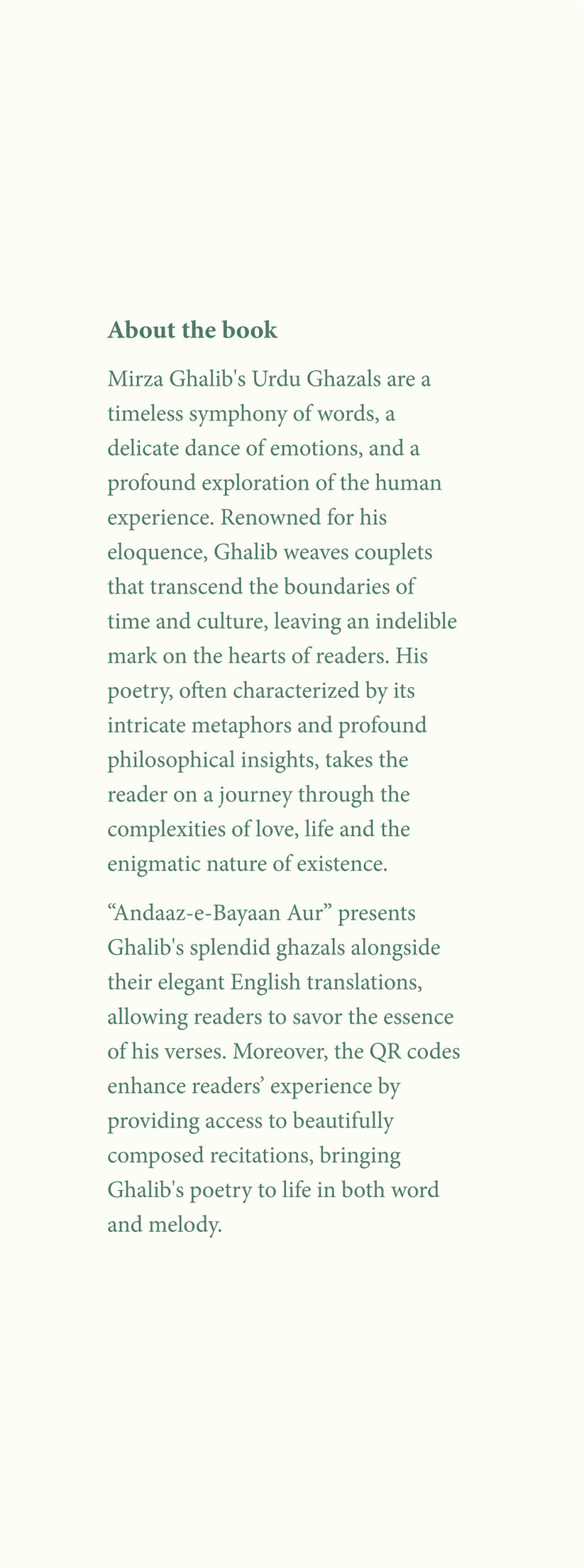 Andaz e Bayan Aur - Mirza Ghalib's 100 Selected Ghazals Book Online available at rekhtabooks.com